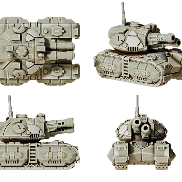 3D Printable Periphery Tough: Heavy Tank, Twin Heavy Cannons, Perfect ...
