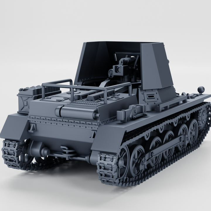 3D Printable Panzerjager I (Germany, WW2) by Wargame3d