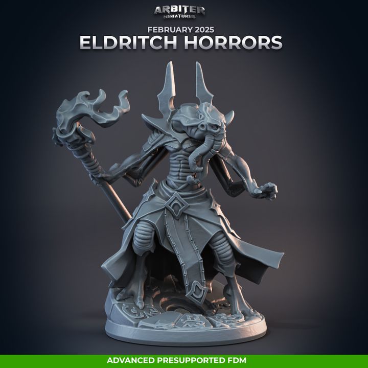 3D Printable Arbiter Miniatures February 2025 Eldritch Horrors Advanced ...