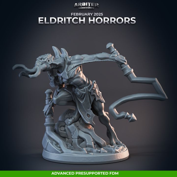 3D Printable Arbiter Miniatures February 2025 Eldritch Horrors Advanced ...