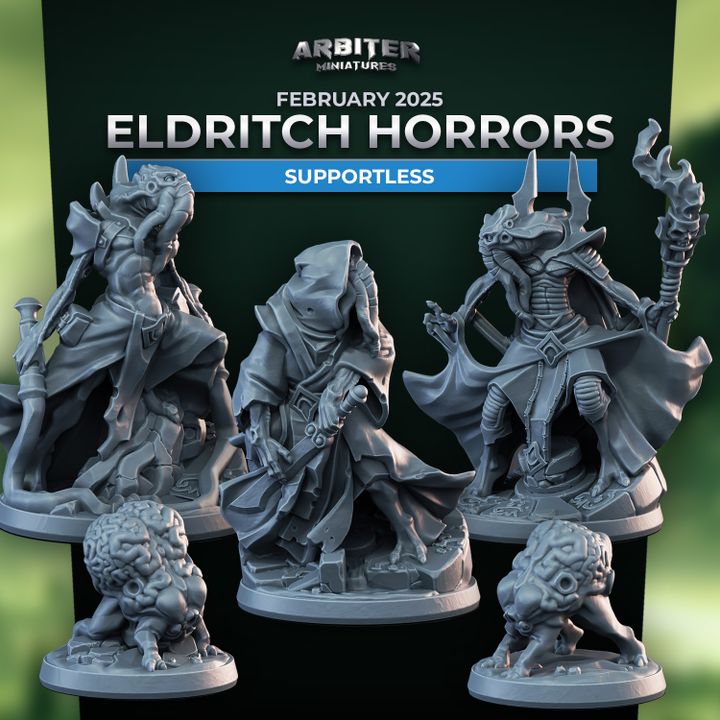3D Printable Arbiter Miniatures February 2025 Eldritch Horrors ...