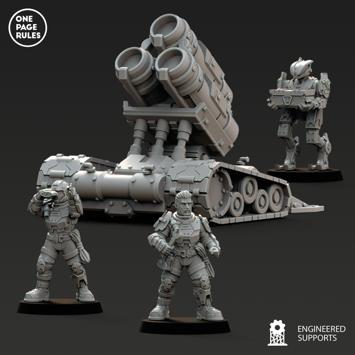 3D Printable Human Defense Force (HDF) - Release #4 by One Page Rules