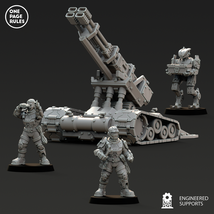 3D Printable Human Defense Force (HDF) - Release #4 by One Page Rules