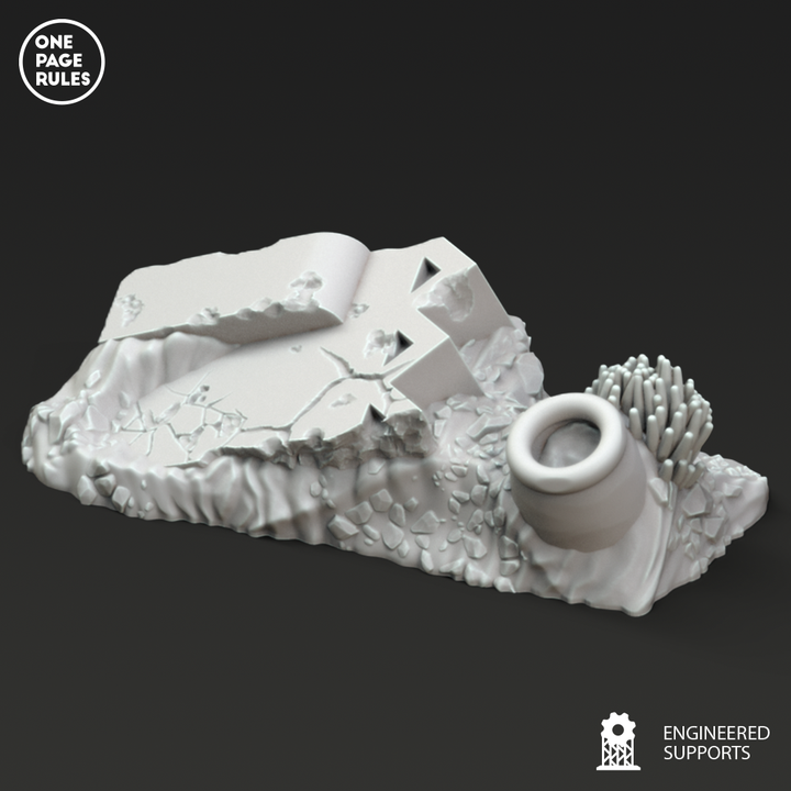 3D Printable Desert Small Terrain by One Page Rules