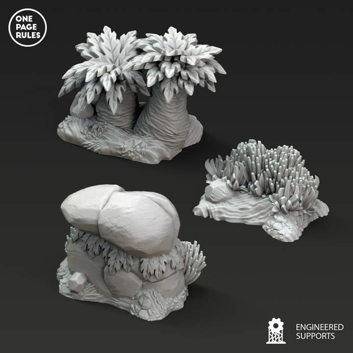 3D Printable Desert Small Terrain by One Page Rules