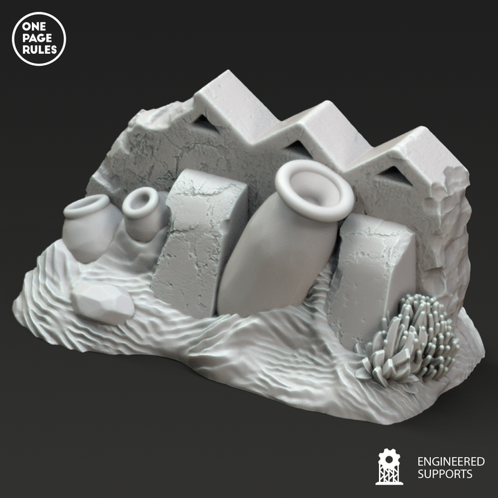 3D Printable Desert Small Terrain by One Page Rules