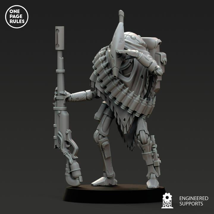 3D Printable Star Quest - Robot Legions Pathfinder by One Page Rules