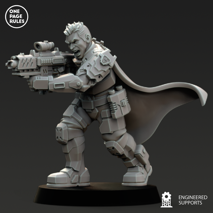 3D Printable Storm Troopers - Human Defense Force by One Page Rules