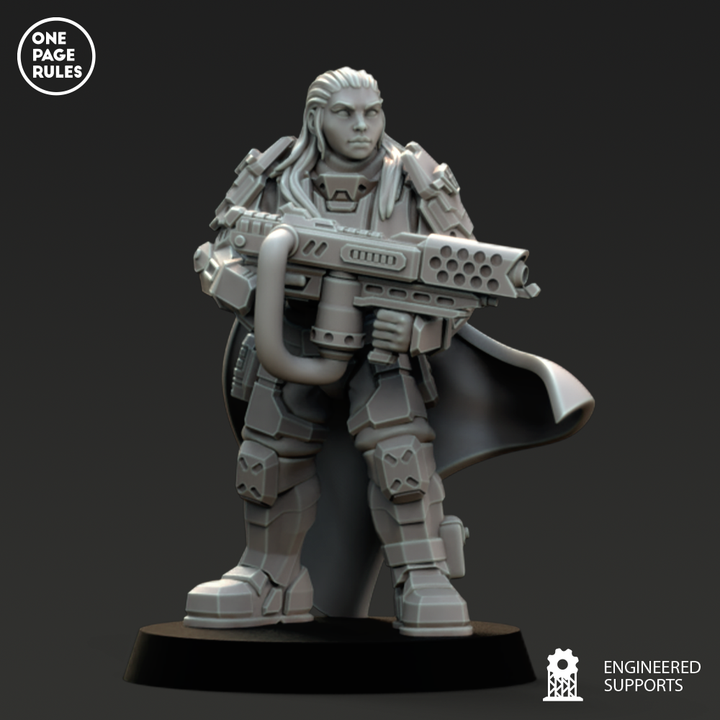 3D Printable Storm Troopers - Human Defense Force by One Page Rules