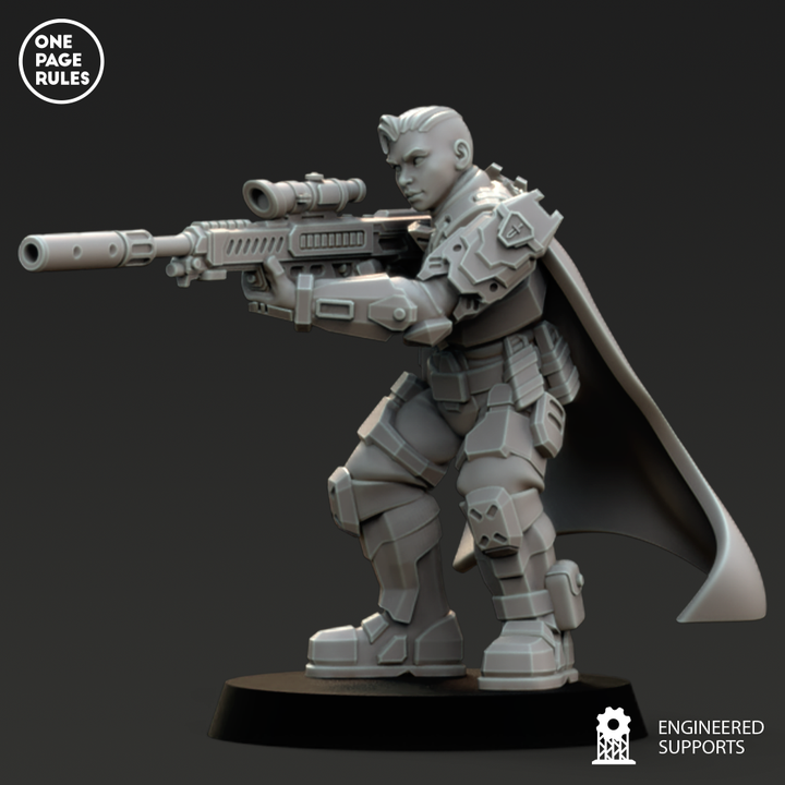 3D Printable Storm Troopers - Human Defense Force by One Page Rules