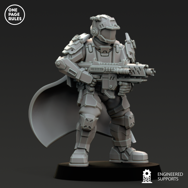 3D Printable Storm Troopers - Human Defense Force by One Page Rules