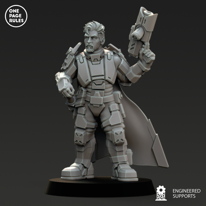 3D Printable Storm Troopers - Human Defense Force by One Page Rules