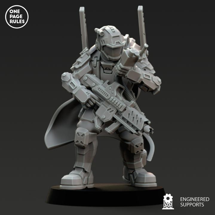 3D Printable Storm Troopers - Human Defense Force by One Page Rules