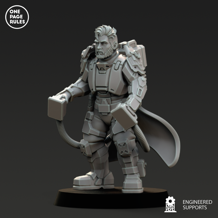 3D Printable Storm Troopers - Human Defense Force by One Page Rules