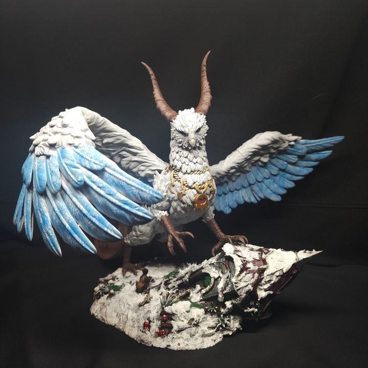 3D Print of Wood Elves Great Owl Chimera by BigPaPaTacos