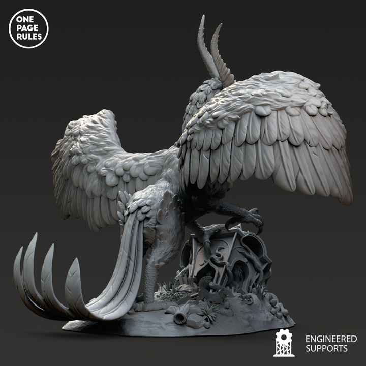 3D Printable Great Owl Chimera - Wood Elves by One Page Rules