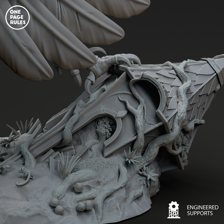 3D Printable Great Owl Chimera - Wood Elves by One Page Rules
