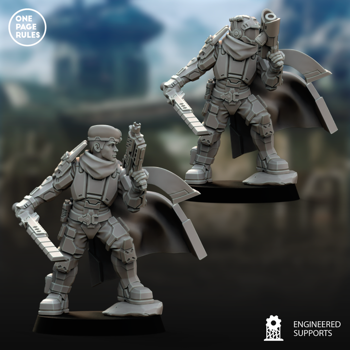 3D Printable Storm Leader - Human Defense Force by One Page Rules