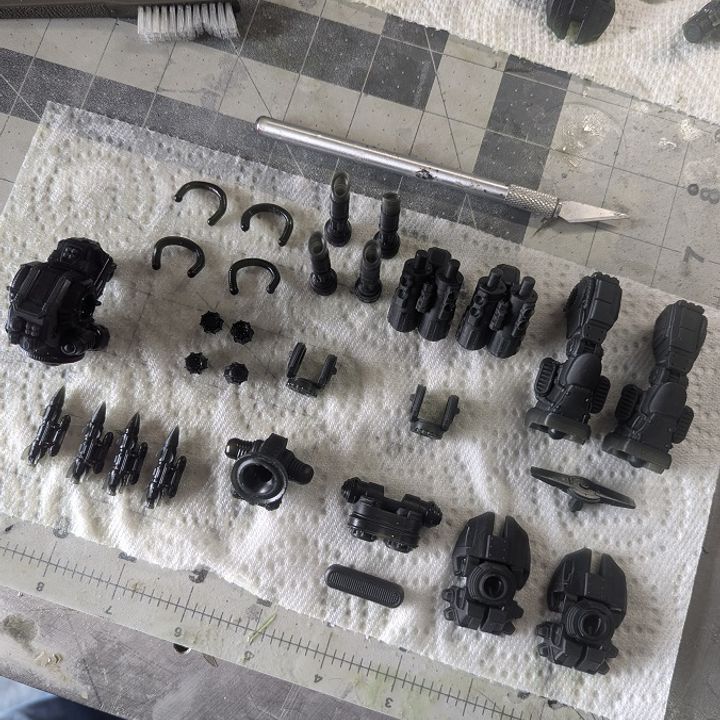 3D Printable Project Fusileer-15mm Air Defense Mech (1/100th Scale) by ...