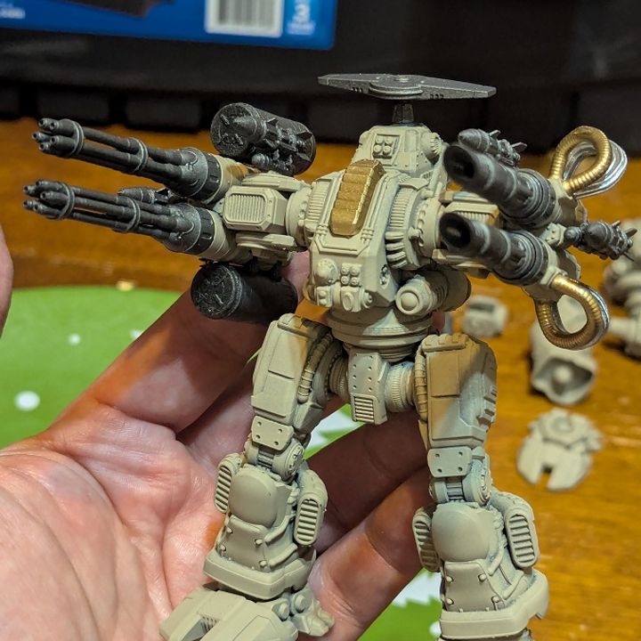 3D Printable Project Fusileer-15mm Air Defense Mech (1/100th Scale) by ...