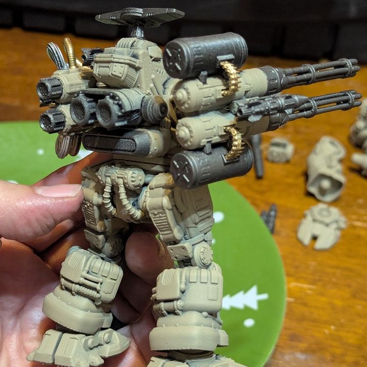 3D Printable Project Fusileer-15mm Air Defense Mech (1/100th Scale) by ...