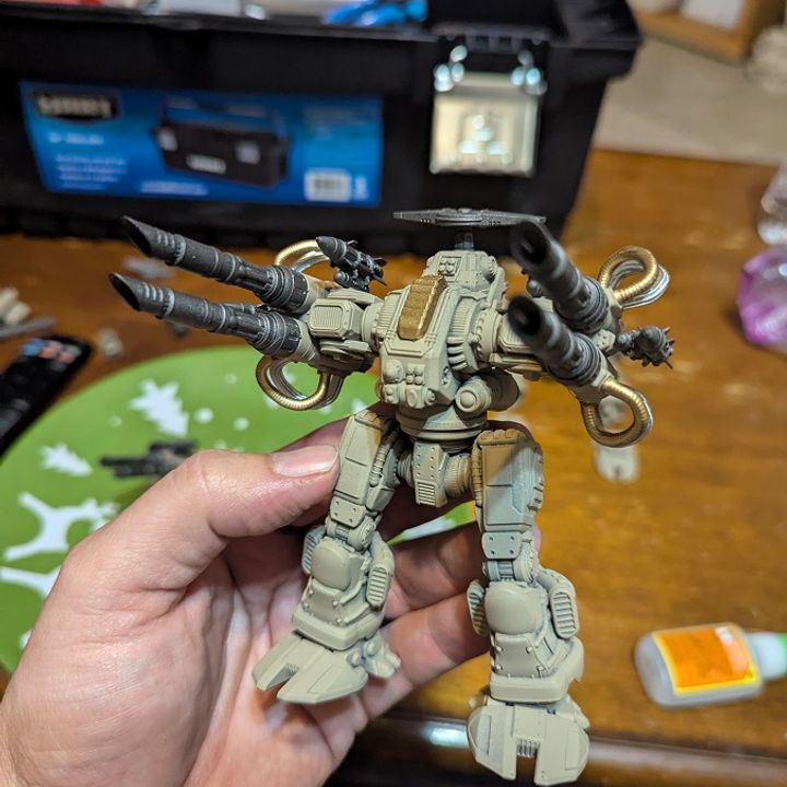 3D Printable Project Fusileer-15mm Air Defense Mech (1/100th Scale) by ...