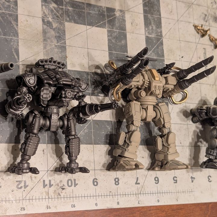 3D Printable Project Fusileer-15mm Air Defense Mech (1/100th Scale) by ...