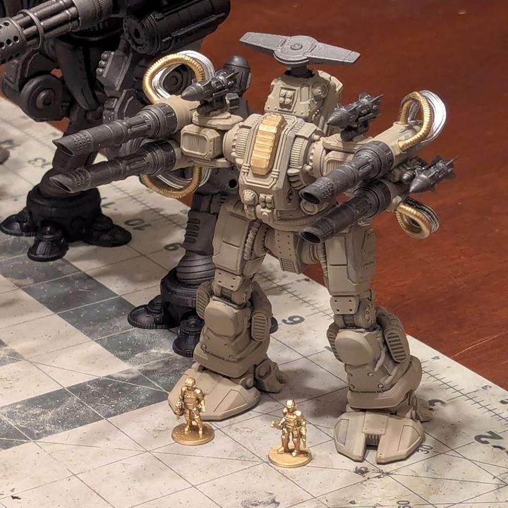 3D Printable Project Fusileer-15mm Air Defense Mech (1/100th Scale) by ...