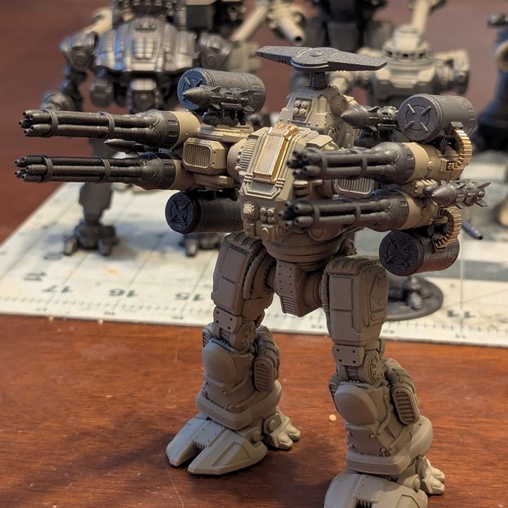 3D Printable Project Fusileer-15mm Air Defense Mech (1/100th Scale) by ...