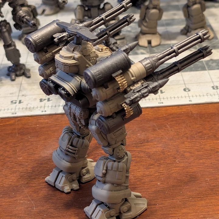 3D Printable Project Fusileer-15mm Air Defense Mech (1/100th Scale) by ...