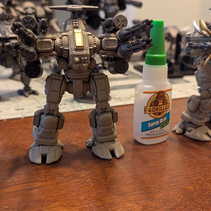 3D Printable Project Fusileer-15mm Air Defense Mech (1/100th Scale) by ...