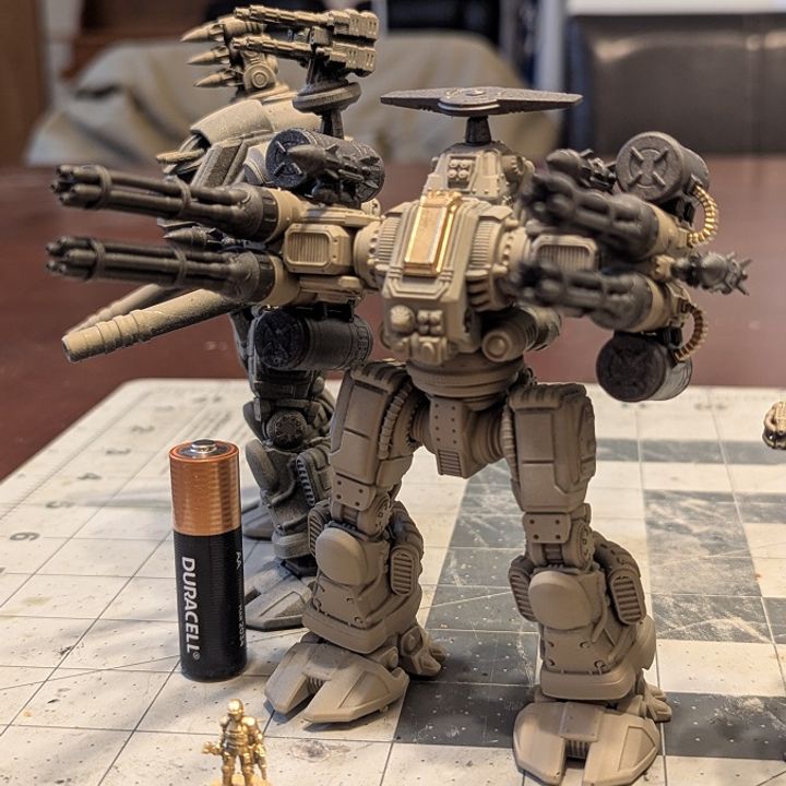 3D Printable Project Fusileer-15mm Air Defense Mech (1/100th Scale) by ...