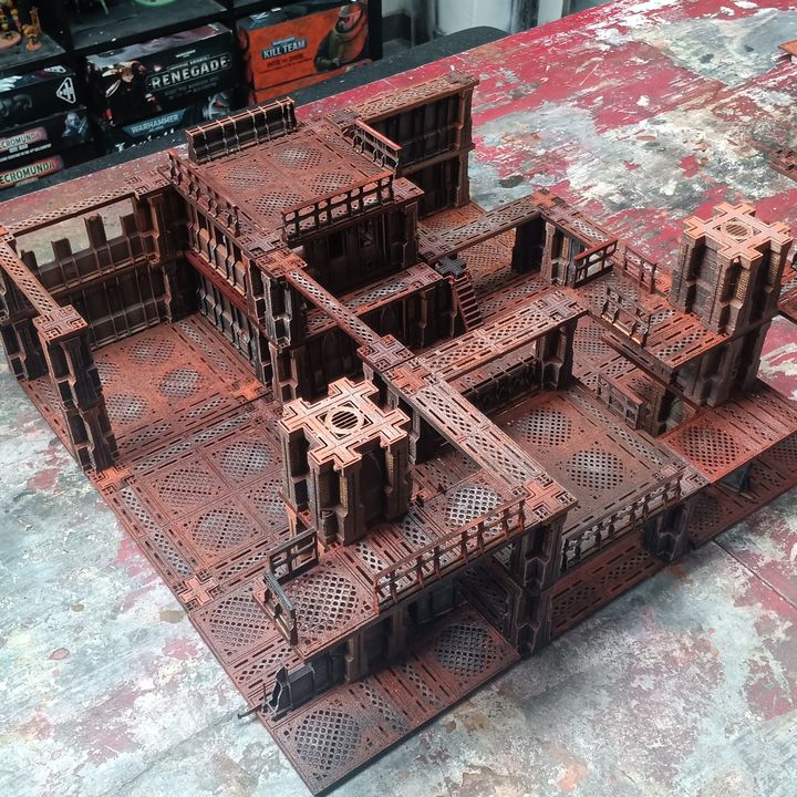 3D Printable ZM Industrial underhive 1.0 set by BlackSheepScenery