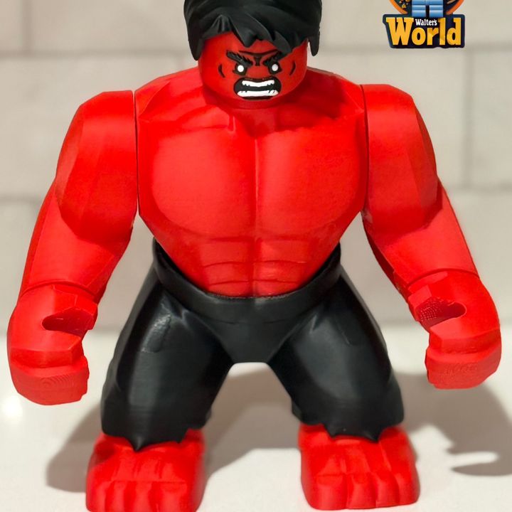 3D Printable Crimson Titan Brick by Walter's World 3D