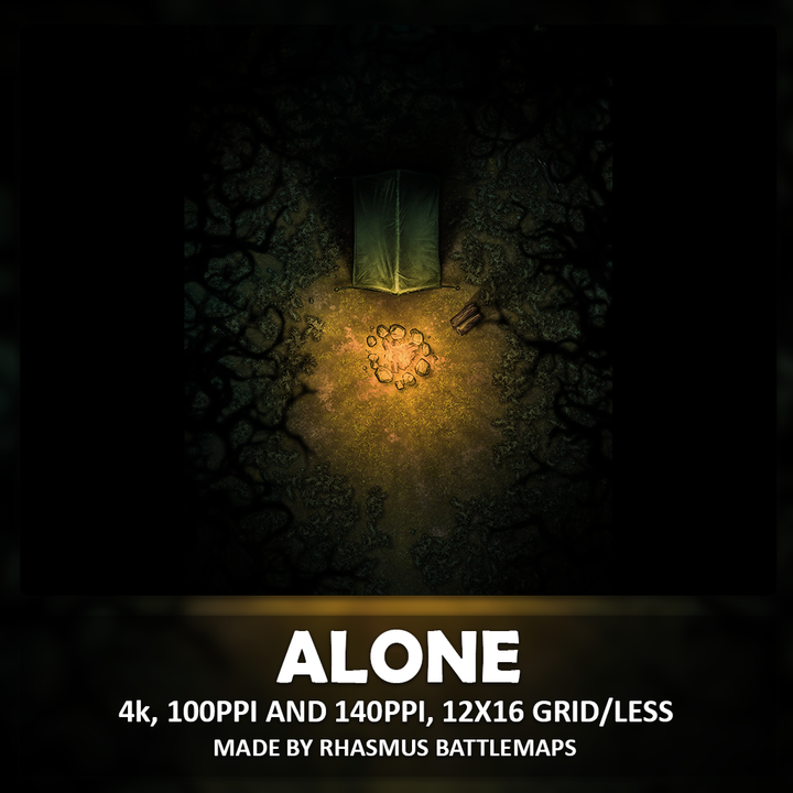 3D Printable Alone Map by Rhasmus Battlemaps