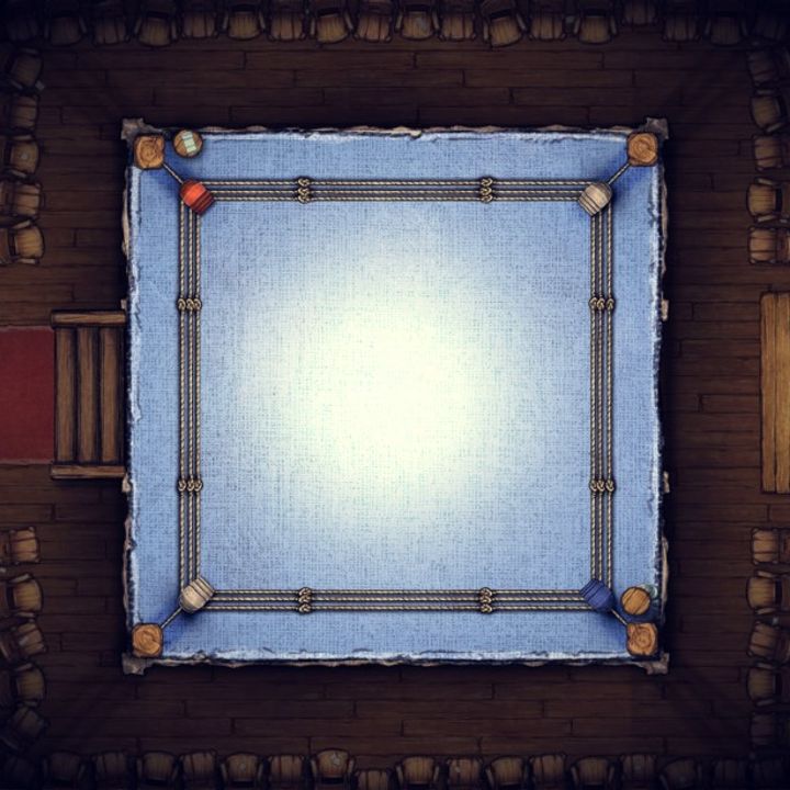3D Printable Boxing Ring Map by Rhasmus Battlemaps