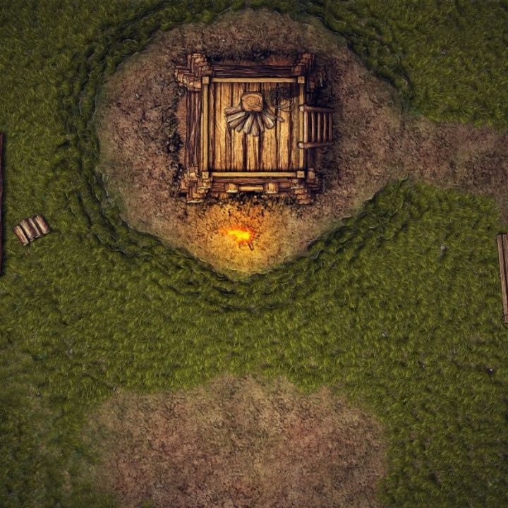 3D Printable Burned to the Stake Map by Rhasmus Battlemaps