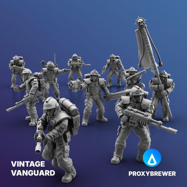 3D Printable Vintage Vanguard by ProxyBrewer