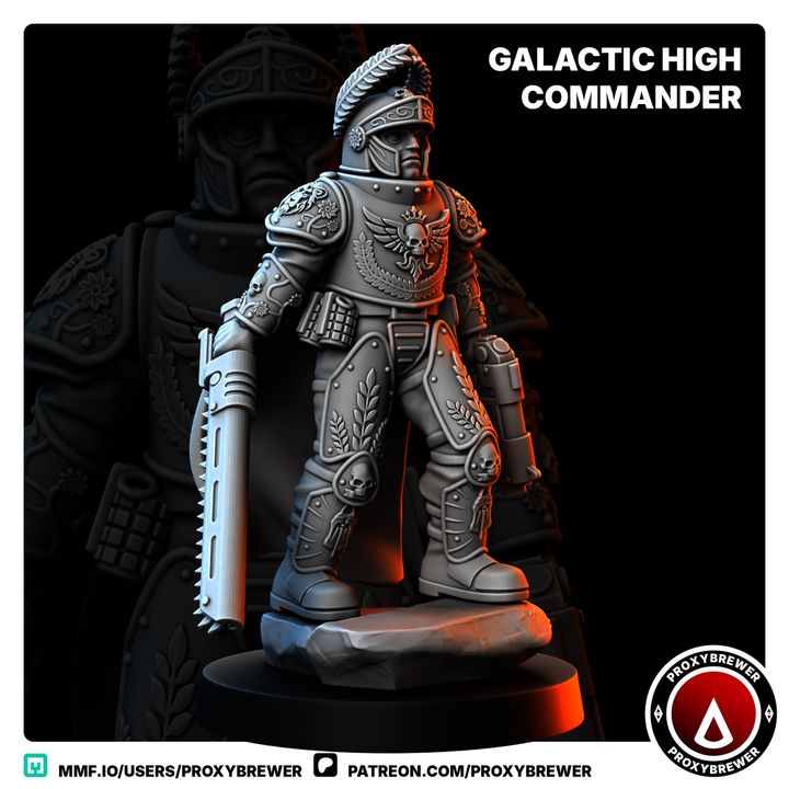 3D Printable Galactic High Commander by ProxyBrewer