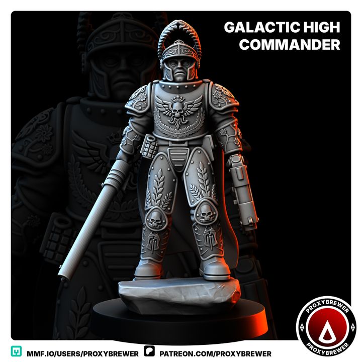 3D Printable Galactic High Commander by ProxyBrewer