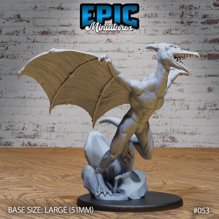 3D Printable Pterafolk Flying / Winged Reptilian / Shapeshifting ...