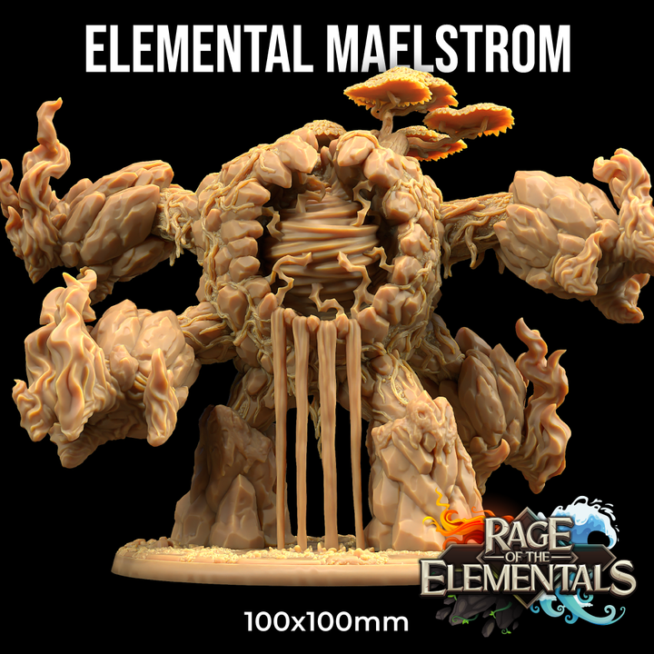 3D Printable Elemental Maelstrom | PRESUPPORTED | Rage of The ...