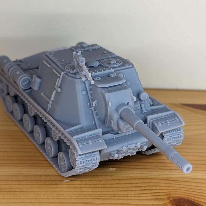 3D Printable ISU-152 (Zveroboy) Heavy SPG (USSR, WW2) by Wargame3d