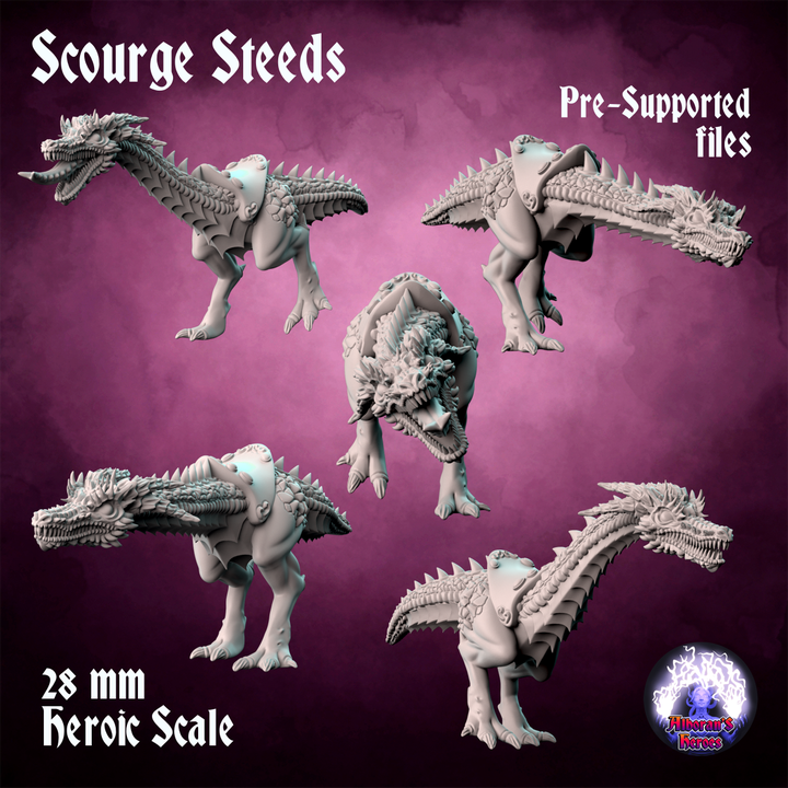 3D Printable Scourge Steeds by Alboran's Heroes