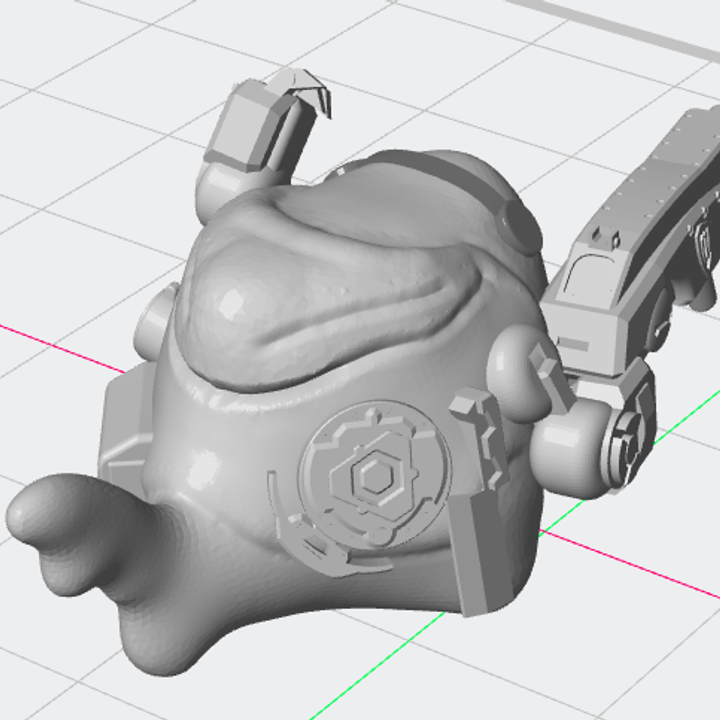 3D Printable Planet Shark Rizz Finns Bull - Acid Burn by InfernoBot