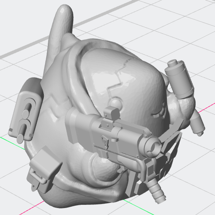 3D Printable Planet Shark Rizz Finns Bull - Crash Override by InfernoBot