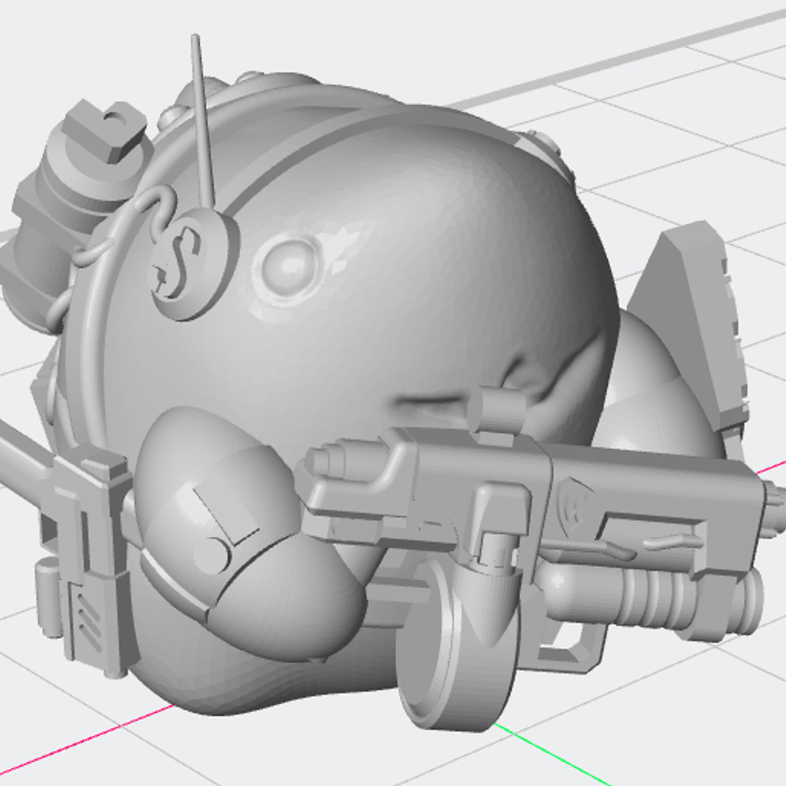 3D Printable Planet Shark Rizz Finns Pup - Phantom Phreak by InfernoBot