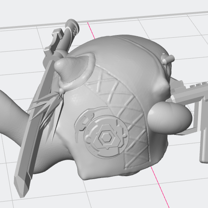 3D Printable Planet Shark Rizz Finns Pup - Zero Cool by InfernoBot