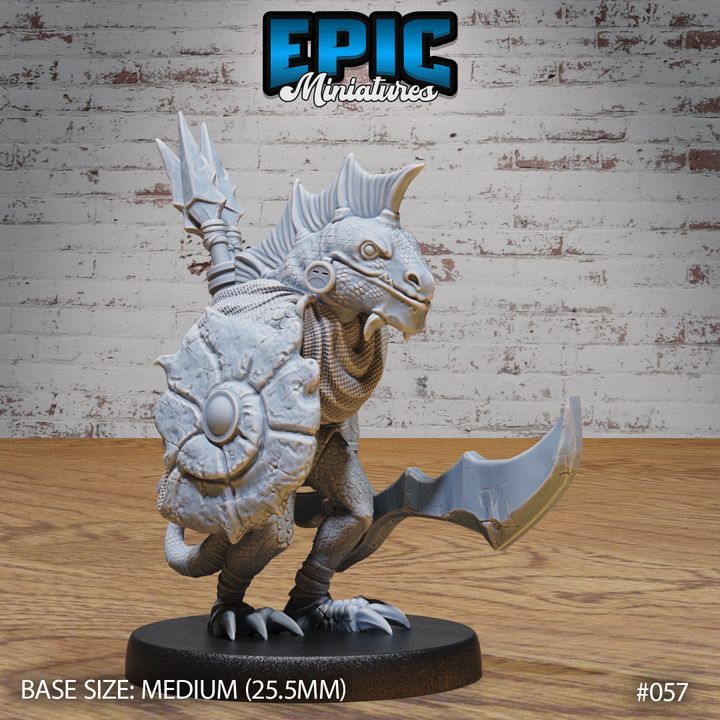 3D Printable Tribal Lizard Folk / Reptilian Humanoid / Lizardfolk ...