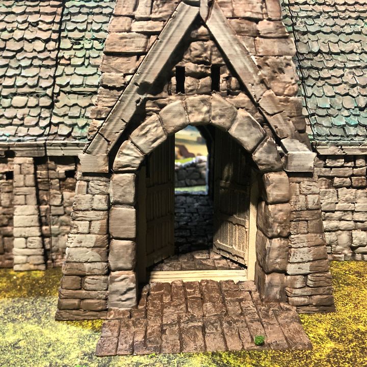 3D Printable Tithe Barn by GameScape3D